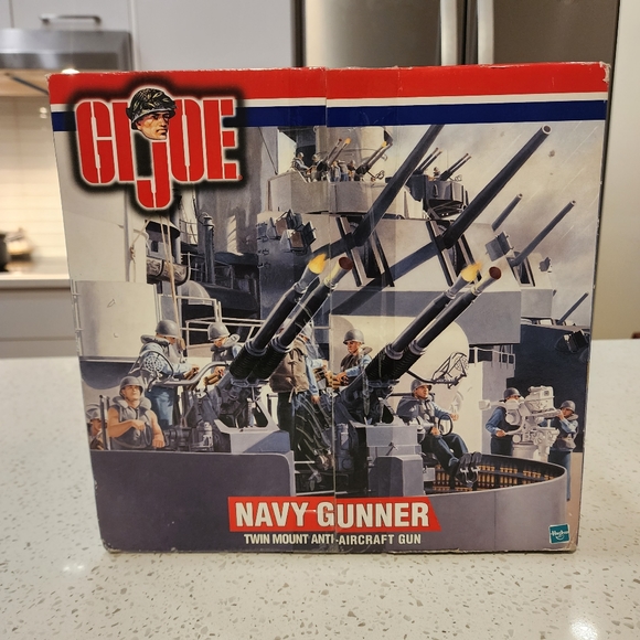 Hasbro | Toys | Vintage Gi Joe Navy Gunner Two Mount Anti Aircraft Gun ...
